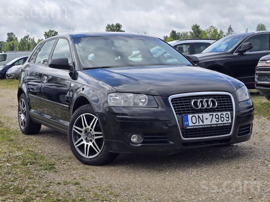 Black Audi A3 2005 in Cesis, with an engine capacity of 2.00 L and mileage of 306 thousand km for 1850 €, photo 3 on AUTOMOTO.COM.LV