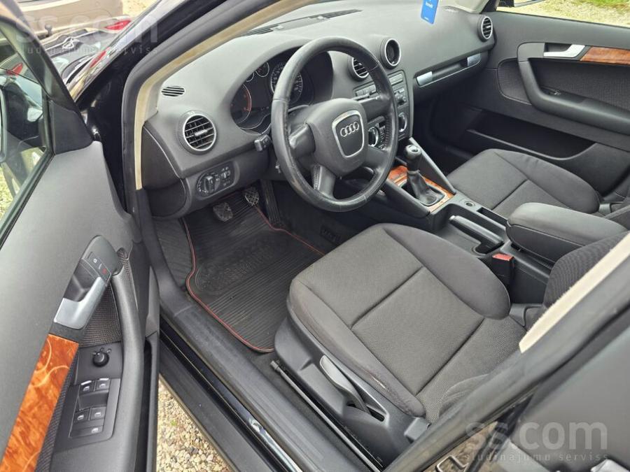 Black Audi A3 2005 in Cesis, with an engine capacity of 2.00 L and mileage of 306 thousand km for 1850 €, photo 10 on AUTOMOTO.COM.LV