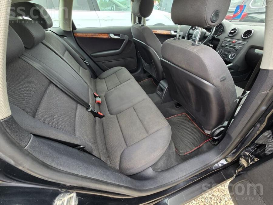Black Audi A3 2005 in Cesis, with an engine capacity of 2.00 L and mileage of 306 thousand km for 1850 €, photo 12 on AUTOMOTO.COM.LV