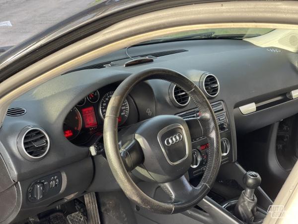 Black Audi A3 2005 in Radviliskis, with an engine capacity of 2.00 L and mileage of 251 thousand km for 2650 €, photo 9 on AUTOMOTO.COM.LV