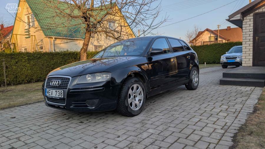 Melns Audi A3 2005 Viļņa, ar dzinēja tilpumu 1.90 L un nobraukumu 345 tūkst. km par 1500 €, foto 1 vietnē AUTOMOTO.COM.LV