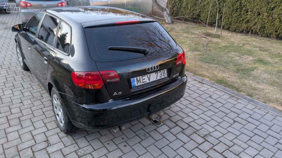 Melns Audi A3 2005 Viļņa, ar dzinēja tilpumu 1.90 L un nobraukumu 345 tūkst. km par 1500 €, foto 4 vietnē AUTOMOTO.COM.LV