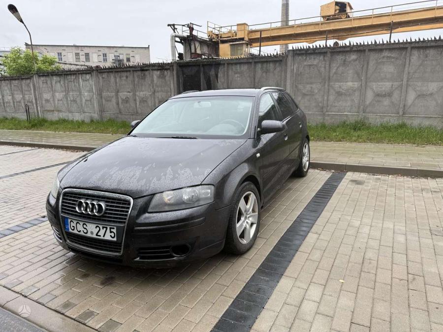 Черный Ауди А3 2005 в Вильнюс, объемом двигателя 2.00 л и пробегом 240 тыс. км за 1300 €, фото 4 на AUTOMOTO.COM.LV