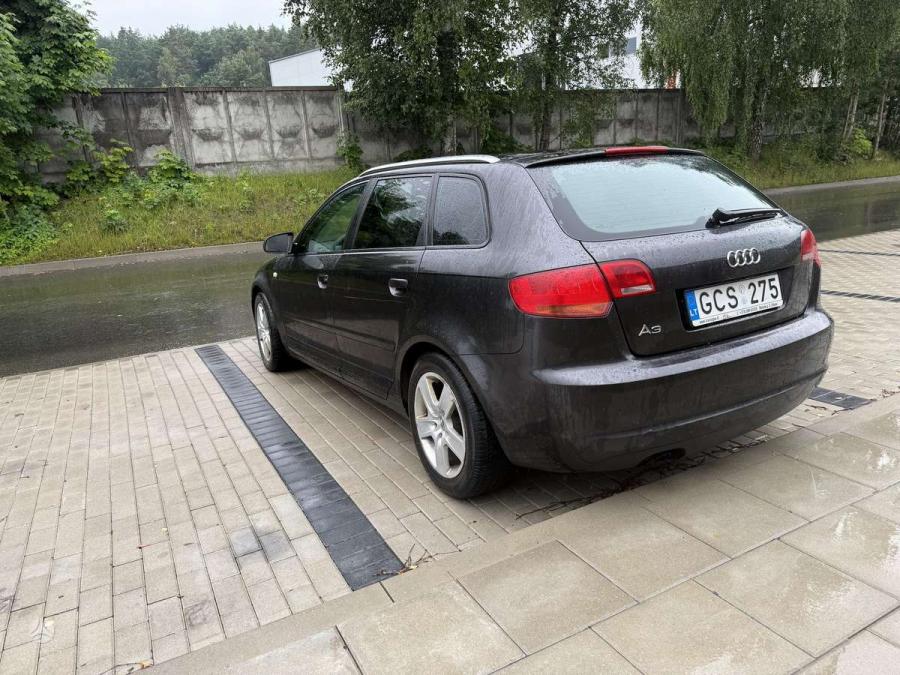 Черный Ауди А3 2005 в Вильнюс, объемом двигателя 2.00 л и пробегом 240 тыс. км за 1300 €, фото 6 на AUTOMOTO.COM.LV