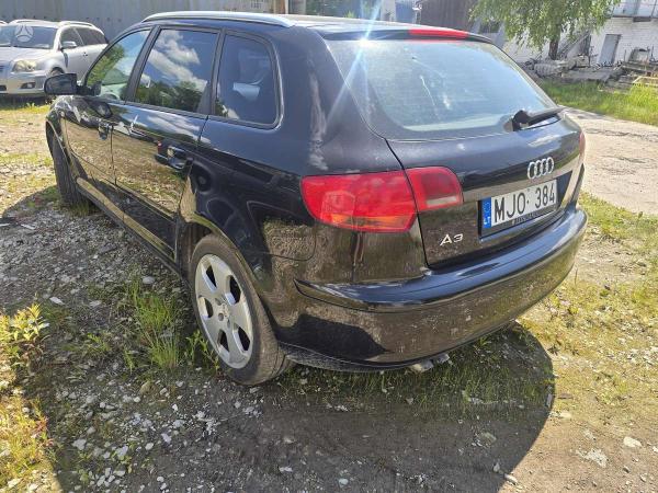 Black Audi A3 2005 in Vilnius, with an engine capacity of 1.97 L and mileage of 270 thousand km for 1500 €, photo 5 on AUTOMOTO.COM.LV