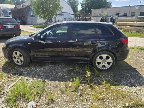 Black Audi A3 2005 in Vilnius, with an engine capacity of 1.97 L and mileage of 270 thousand km for 1500 €, photo 6 on AUTOMOTO.COM.LV