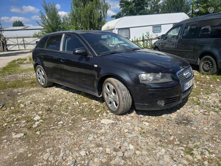 Black Audi A3 2005 in Vilnius, with an engine capacity of 1.97 L and mileage of 270 thousand km for 1500 €, photo 9 on AUTOMOTO.COM.LV