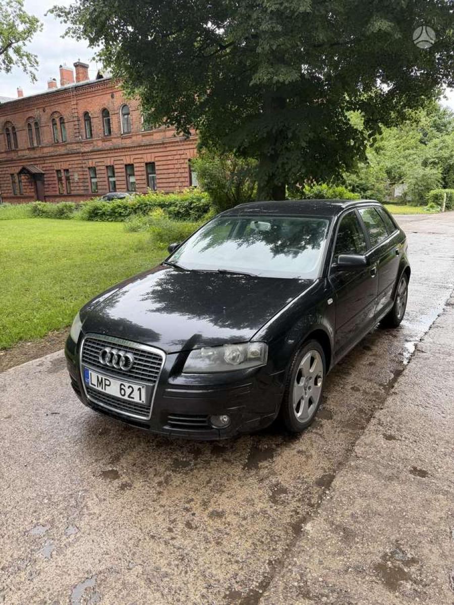 Melns Audi A3 2005 Kauņa, ar dzinēja tilpumu 1.97 L un nobraukumu 454 tūkst. km par 1550 €, foto 1 vietnē AUTOMOTO.COM.LV