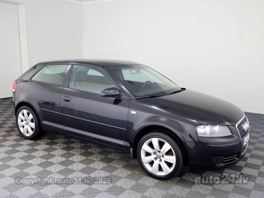 Black Audi A3 2005 in Tallinn, with an engine capacity of 1.60 L and mileage of 258 thousand km for 699 €, photo 1 on AUTOMOTO.COM.LV