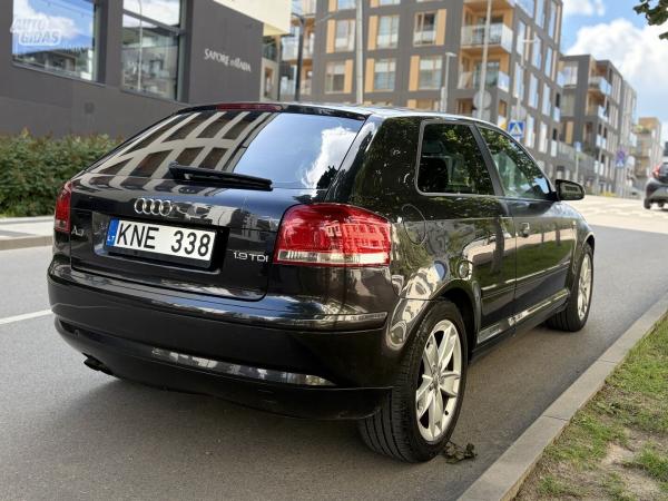 Black Audi A3 2005 in Vilnius, with an engine capacity of 1.90 L and mileage of 343 thousand km for 1500 €, photo 6 on AUTOMOTO.COM.LV