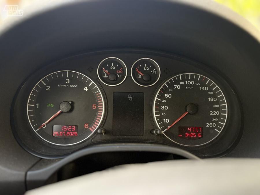 Черный Ауди А3 2005 в Вильнюс, объемом двигателя 1.90 л и пробегом 343 тыс. км за 1500 €, фото 19 на AUTOMOTO.COM.LV