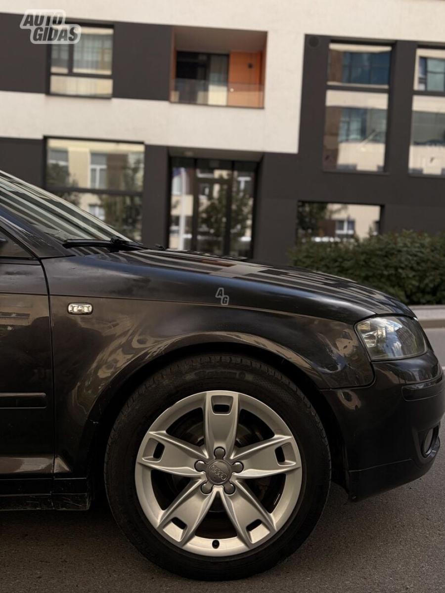 Black Audi A3 2005 in Vilnius, with an engine capacity of 1.90 L and mileage of 343 thousand km for 1500 €, photo 9 on AUTOMOTO.COM.LV