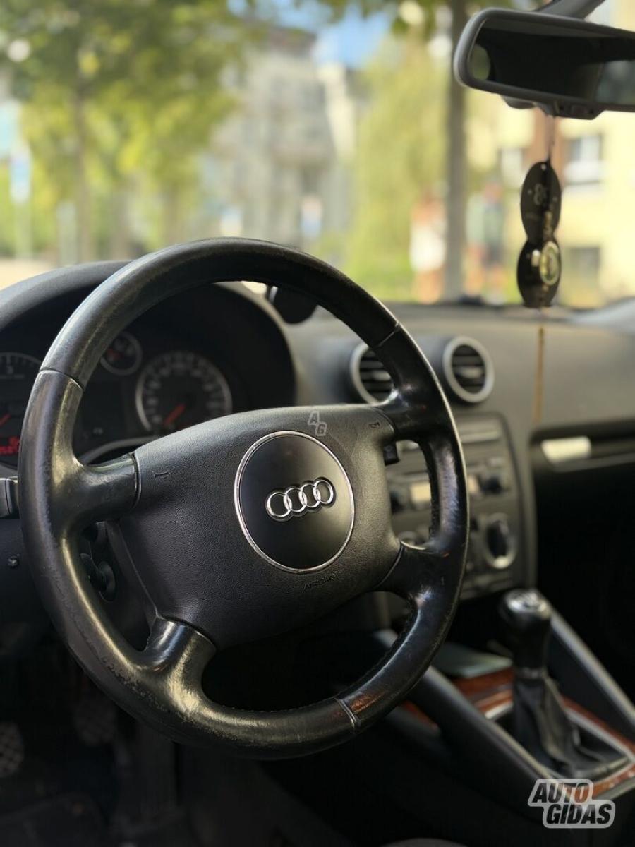 Black Audi A3 2005 in Vilnius, with an engine capacity of 1.90 L and mileage of 343 thousand km for 1500 €, photo 15 on AUTOMOTO.COM.LV
