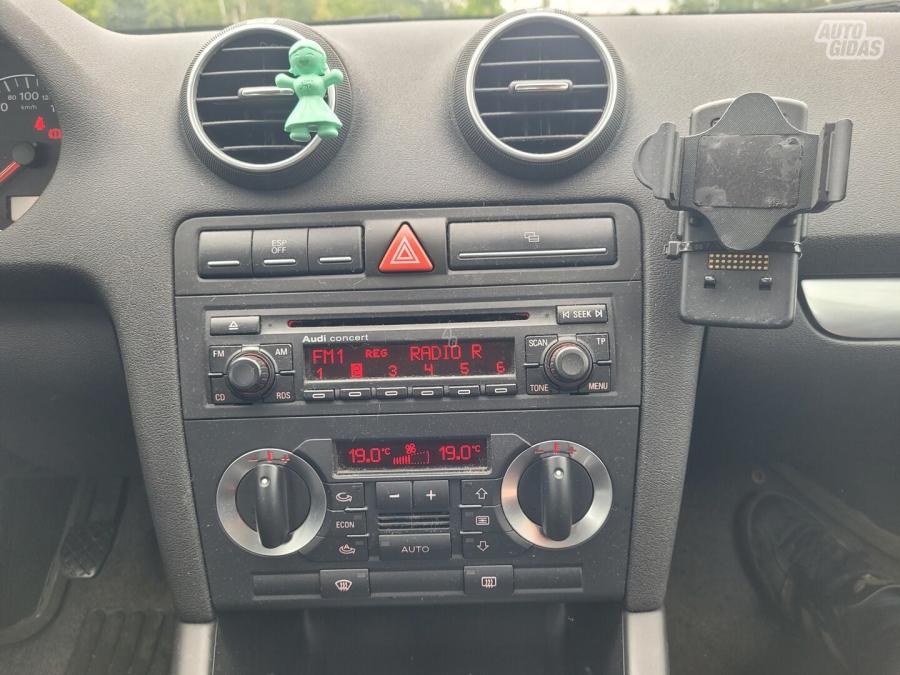Melns Audi A3 2005 Viļņa, ar dzinēja tilpumu 1.90 L un nobraukumu 308 tūkst. km par 2150 €, foto 11 vietnē AUTOMOTO.COM.LV