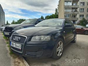 Black Audi A3 2005 in Riga, with an engine capacity of 2.00 L and mileage of 246 thousand km for 2050 €, photo 1 on AUTOMOTO.COM.LV
