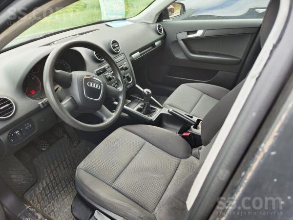 Black Audi A3 2005 in Riga, with an engine capacity of 2.00 L and mileage of 246 thousand km for 2050 €, photo 6 on AUTOMOTO.COM.LV