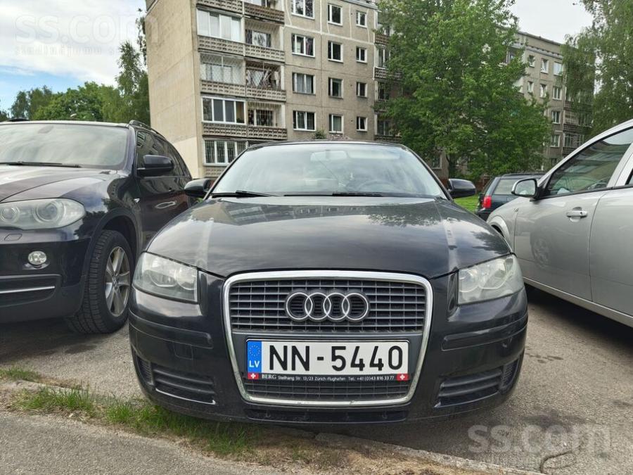 Black Audi A3 2005 in Riga, with an engine capacity of 2.00 L and mileage of 246 thousand km for 2050 €, photo 9 on AUTOMOTO.COM.LV