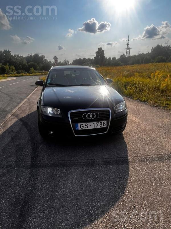 Black Audi A3 2005 in Rezekne, with an engine capacity of 2.00 L and mileage of 375 thousand km for 2500 €, photo 1 on AUTOMOTO.COM.LV