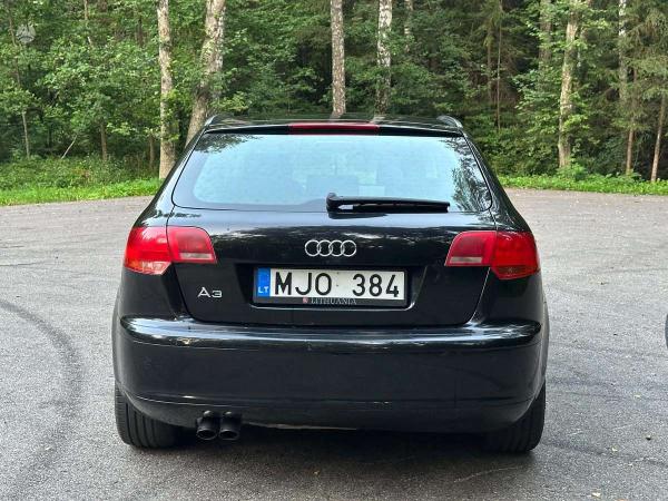 Black Audi A3 2005 in Alytus, with an engine capacity of 1.97 L and mileage of 215 thousand km for 2500 €, photo 4 on AUTOMOTO.COM.LV