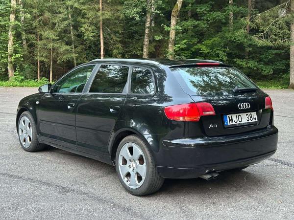 Black Audi A3 2005 in Alytus, with an engine capacity of 1.97 L and mileage of 215 thousand km for 2500 €, photo 5 on AUTOMOTO.COM.LV