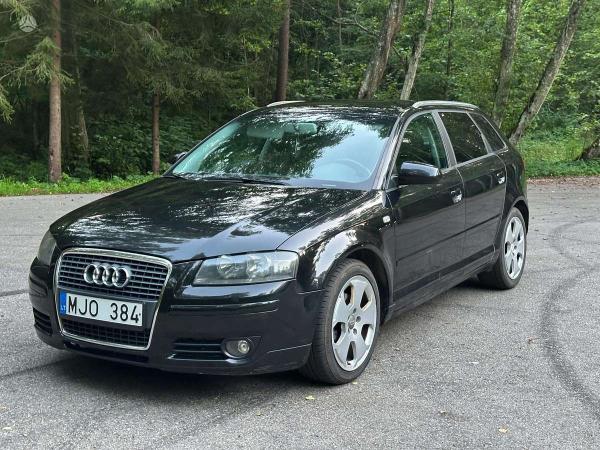 Black Audi A3 2005 in Alytus, with an engine capacity of 1.97 L and mileage of 215 thousand km for 2500 €, photo 7 on AUTOMOTO.COM.LV