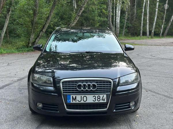 Black Audi A3 2005 in Alytus, with an engine capacity of 1.97 L and mileage of 215 thousand km for 2500 €, photo 8 on AUTOMOTO.COM.LV