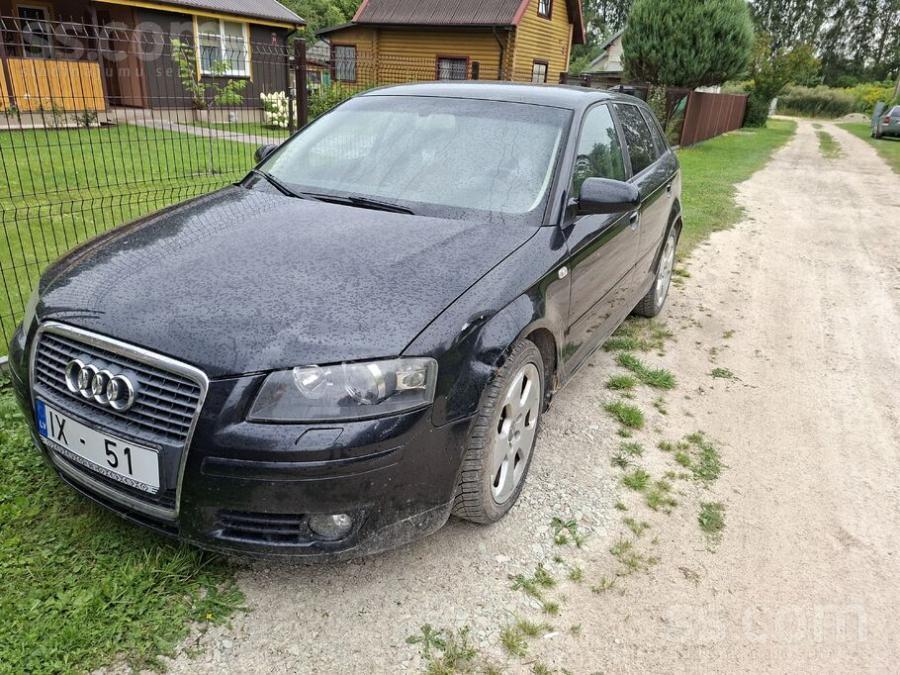 Melns Audi A3 2005 Jelgava, ar dzinēja tilpumu 2.00 L un nobraukumu 308 tūkst. km par 2500 €, foto 1 vietnē AUTOMOTO.COM.LV
