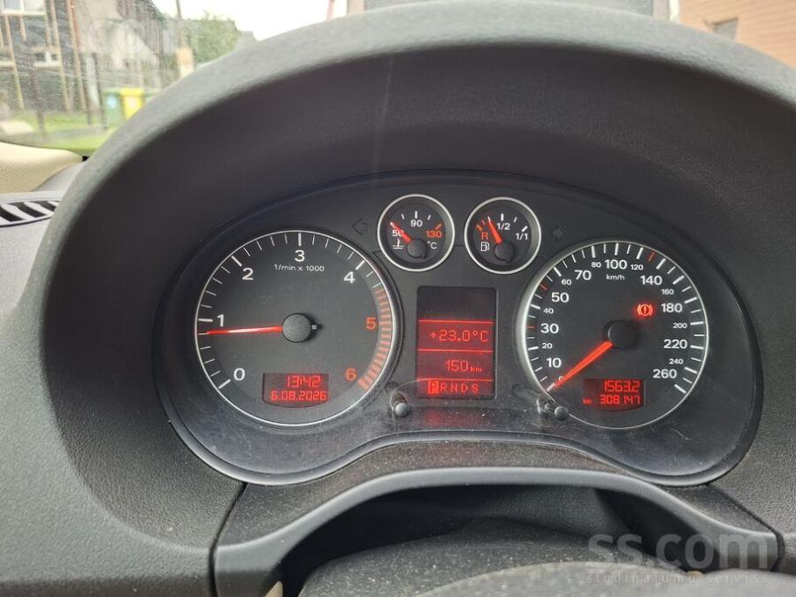 Melns Audi A3 2005 Jelgava, ar dzinēja tilpumu 2.00 L un nobraukumu 308 tūkst. km par 2500 €, foto 8 vietnē AUTOMOTO.COM.LV