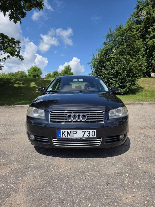 Black Audi A3 2005 in Kaunas, with an engine capacity of 1.97 L and mileage of 306 thousand km for 2750 €, photo 1 on AUTOMOTO.COM.LV