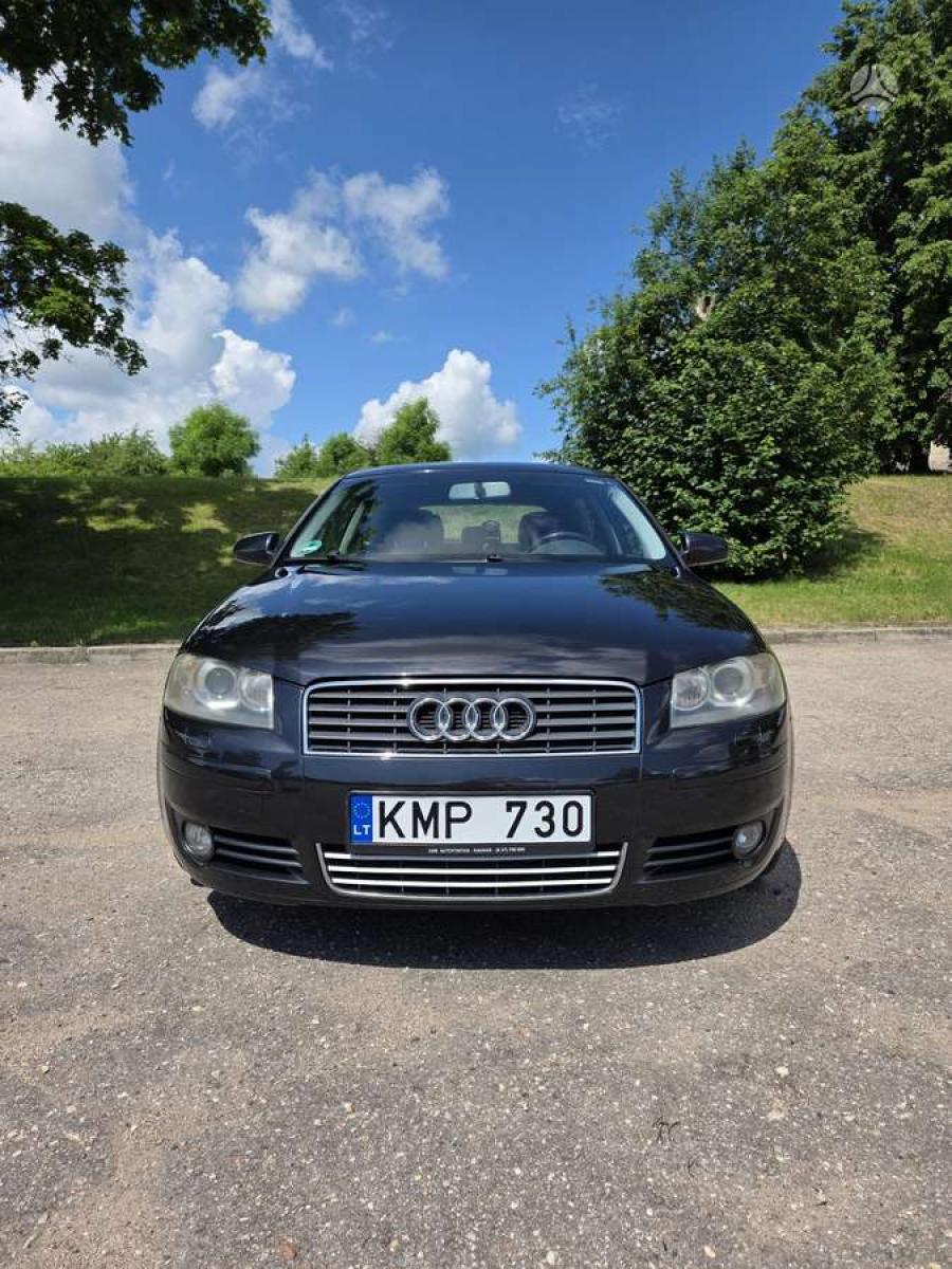 Black Audi A3 2005 in Kaunas, with an engine capacity of 1.97 L and mileage of 306 thousand km for 2750 €, photo 1 on AUTOMOTO.COM.LV