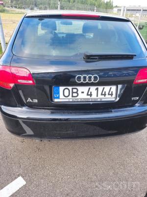 Melns Audi A3 2005 Rīga, ar dzinēja tilpumu 1.90 L un nobraukumu 285 tūkst. km par 1550 €, foto  vietnē AUTOMOTO.COM.LV