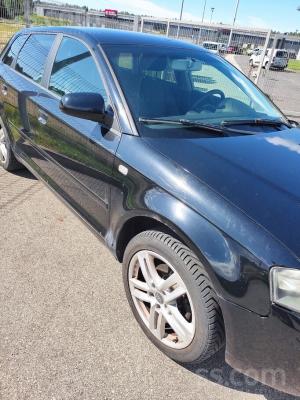 Black Audi A3 2005 in Riga, with an engine capacity of 1.90 L and mileage of 285 thousand km for 1550 €, photo 3 on AUTOMOTO.COM.LV