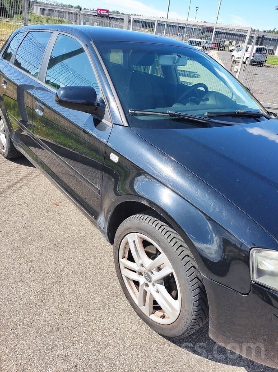 Black Audi A3 2005 in Riga, with an engine capacity of 1.90 L and mileage of 285 thousand km for 1550 €, photo 3 on AUTOMOTO.COM.LV