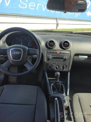 Black Audi A3 2005 in Riga, with an engine capacity of 1.90 L and mileage of 285 thousand km for 1550 €, photo 6 on AUTOMOTO.COM.LV