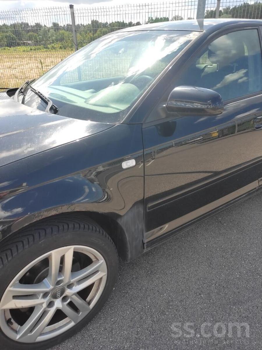 Black Audi A3 2005 in Riga, with an engine capacity of 1.90 L and mileage of 285 thousand km for 1550 €, photo 8 on AUTOMOTO.COM.LV