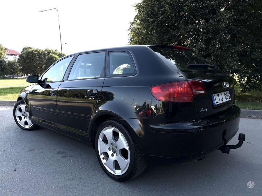 Black Audi A3 2005 in Kaunas, with an engine capacity of 2.00 L and mileage of 30 thousand km for 3000 €, photo 4 on AUTOMOTO.COM.LV