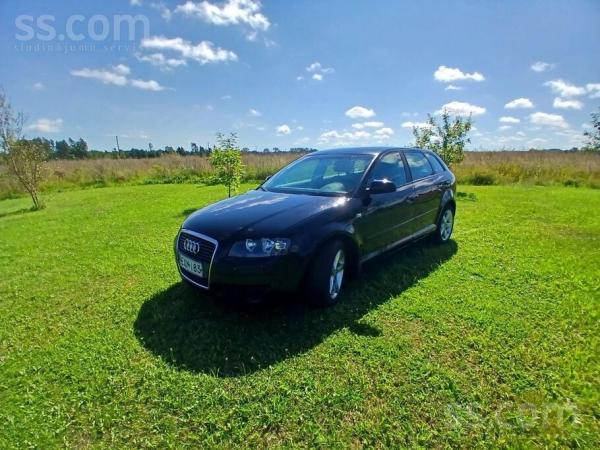 Black Audi A3 2005 in Jekabpils, with an engine capacity of 1.60 L and mileage of 241 thousand km for 1800 €, photo 1 on AUTOMOTO.COM.LV