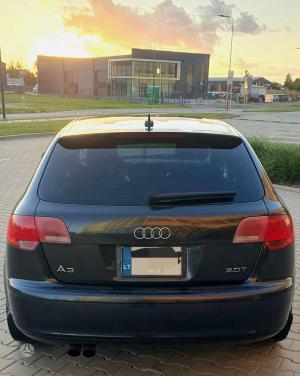 Black Audi A3 2005 in Vilnius, with an engine capacity of 1.98 L and mileage of 352 thousand km for 2350 €, photo 6 on AUTOMOTO.COM.LV
