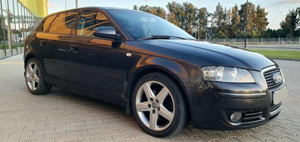 Черный Ауди А3 2005 в Вильнюс, объемом двигателя 1.98 л и пробегом 352 тыс. км за 2350 €, фото 8 на AUTOMOTO.COM.LV