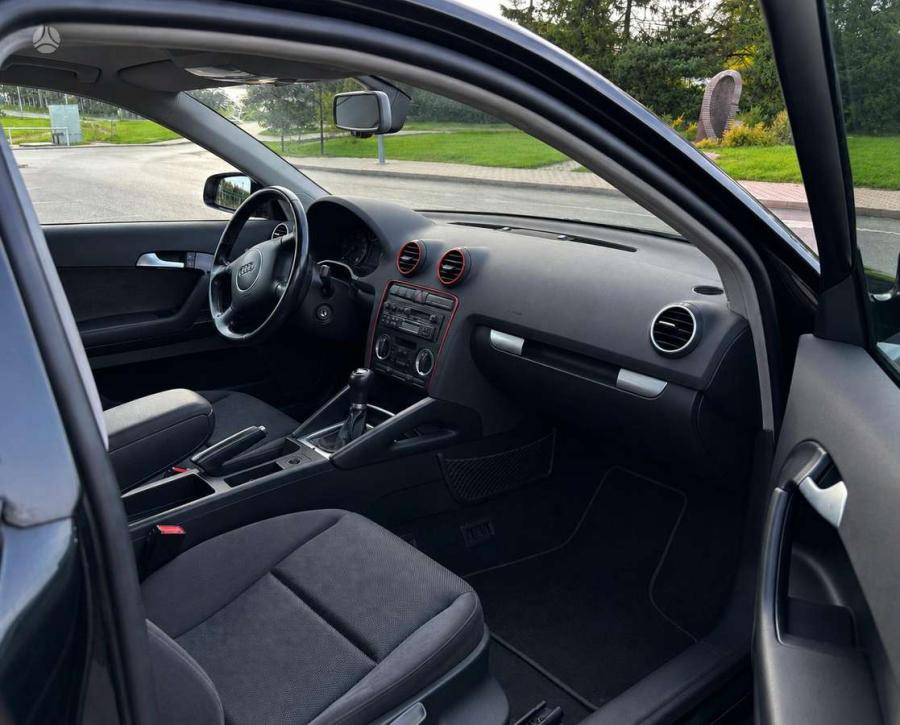 Black Audi A3 2005 in Vilnius, with an engine capacity of 1.90 L and mileage of 300 thousand km for 2000 €, photo 10 on AUTOMOTO.COM.LV