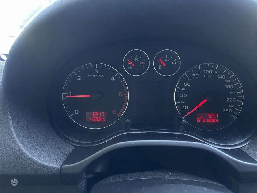Black Audi A3 2005 in Vilnius, with an engine capacity of 1.90 L and mileage of 300 thousand km for 2000 €, photo 11 on AUTOMOTO.COM.LV