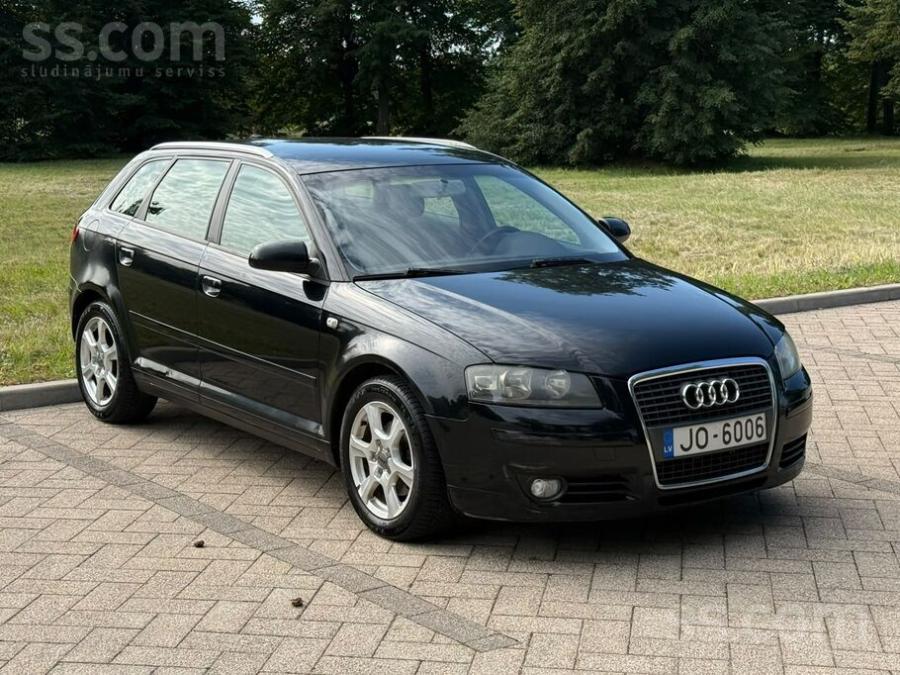 Black Audi A3 2005 in Riga, with an engine capacity of 2.00 L and mileage of 0 thousand km for 1590 €, photo 3 on AUTOMOTO.COM.LV