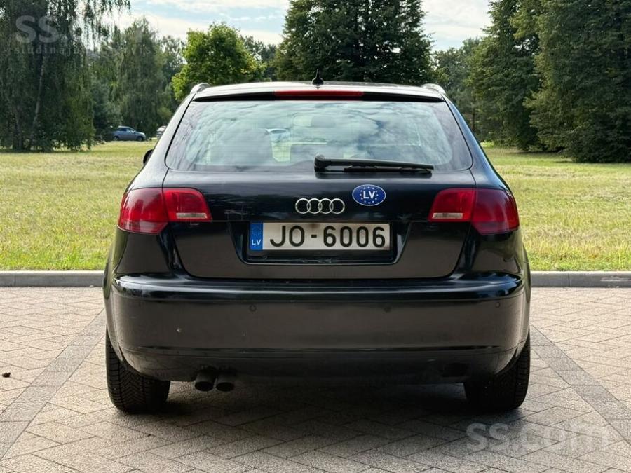 Black Audi A3 2005 in Riga, with an engine capacity of 2.00 L and mileage of 0 thousand km for 1590 €, photo 8 on AUTOMOTO.COM.LV