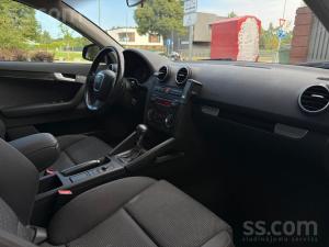 Black Audi A3 2005 in Riga, with an engine capacity of 2.00 L and mileage of 0 thousand km for 1590 €, photo 13 on AUTOMOTO.COM.LV