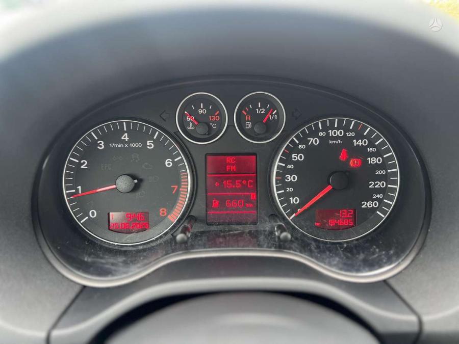 Melns Audi A3 2005 Utena, ar dzinēja tilpumu 1.60 L un nobraukumu 194 tūkst. km par 2350 €, foto 14 vietnē AUTOMOTO.COM.LV