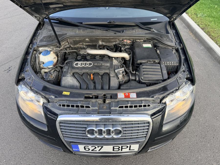 Black Audi A3 2005 in Tallinn, with an engine capacity of 2.00 L and mileage of 275 thousand km for 3000 €, photo 11 on AUTOMOTO.COM.LV