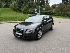 Black Audi A3 2005 in Riga, with an engine capacity of 2.00 L and mileage of 396 thousand km for 1990 €, photo  on AUTOMOTO.COM.LV