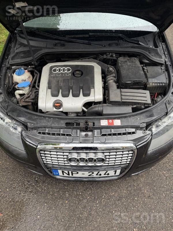 Black Audi A3 2005 in Daugavpils, with an engine capacity of 2.00 L and mileage of 316 thousand km for 2600 €, photo 6 on AUTOMOTO.COM.LV