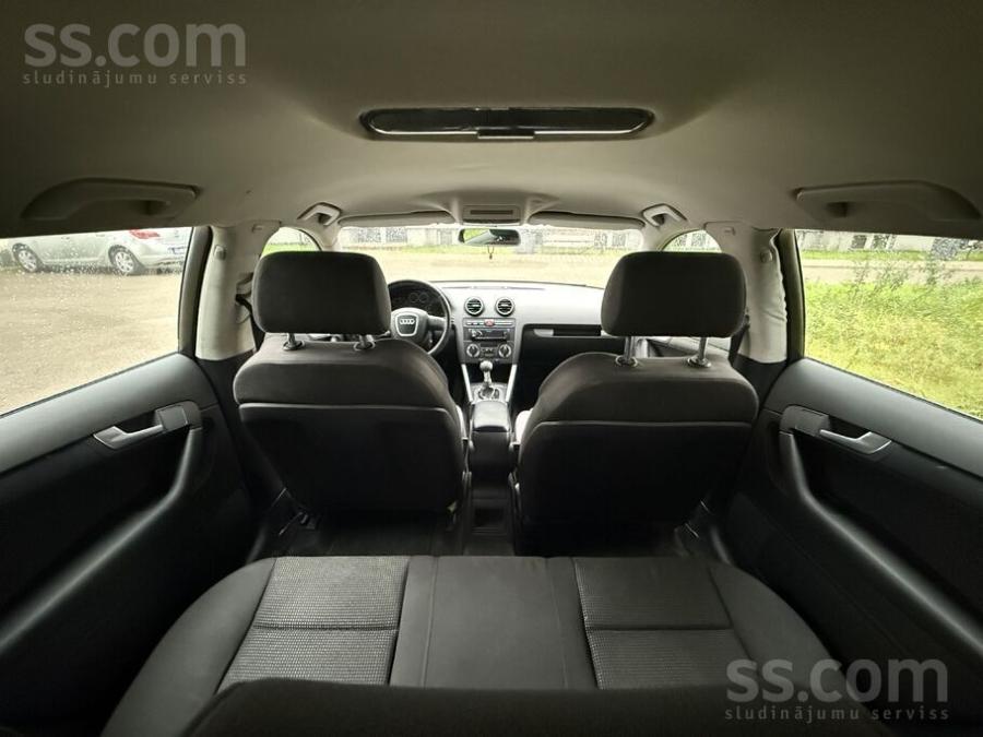 Black Audi A3 2005 in Daugavpils, with an engine capacity of 2.00 L and mileage of 316 thousand km for 2600 €, photo 12 on AUTOMOTO.COM.LV