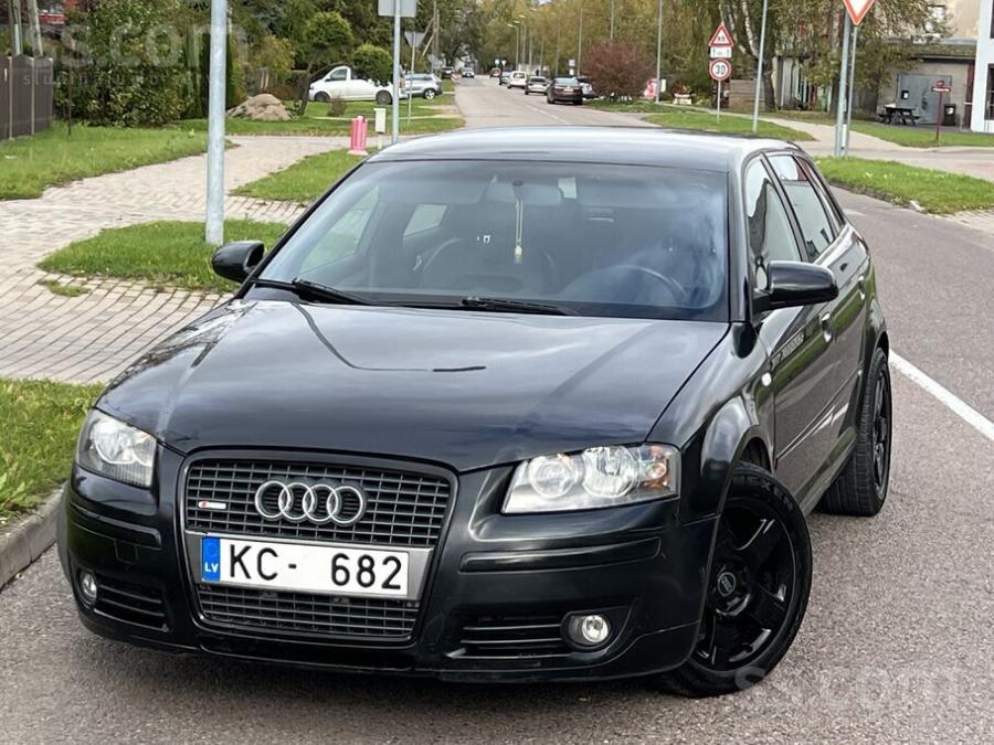 Black Audi A3 2005 in Jelgava, with an engine capacity of 2.00 L and mileage of 308 thousand km for 1750 €, photo 4 on AUTOMOTO.COM.LV